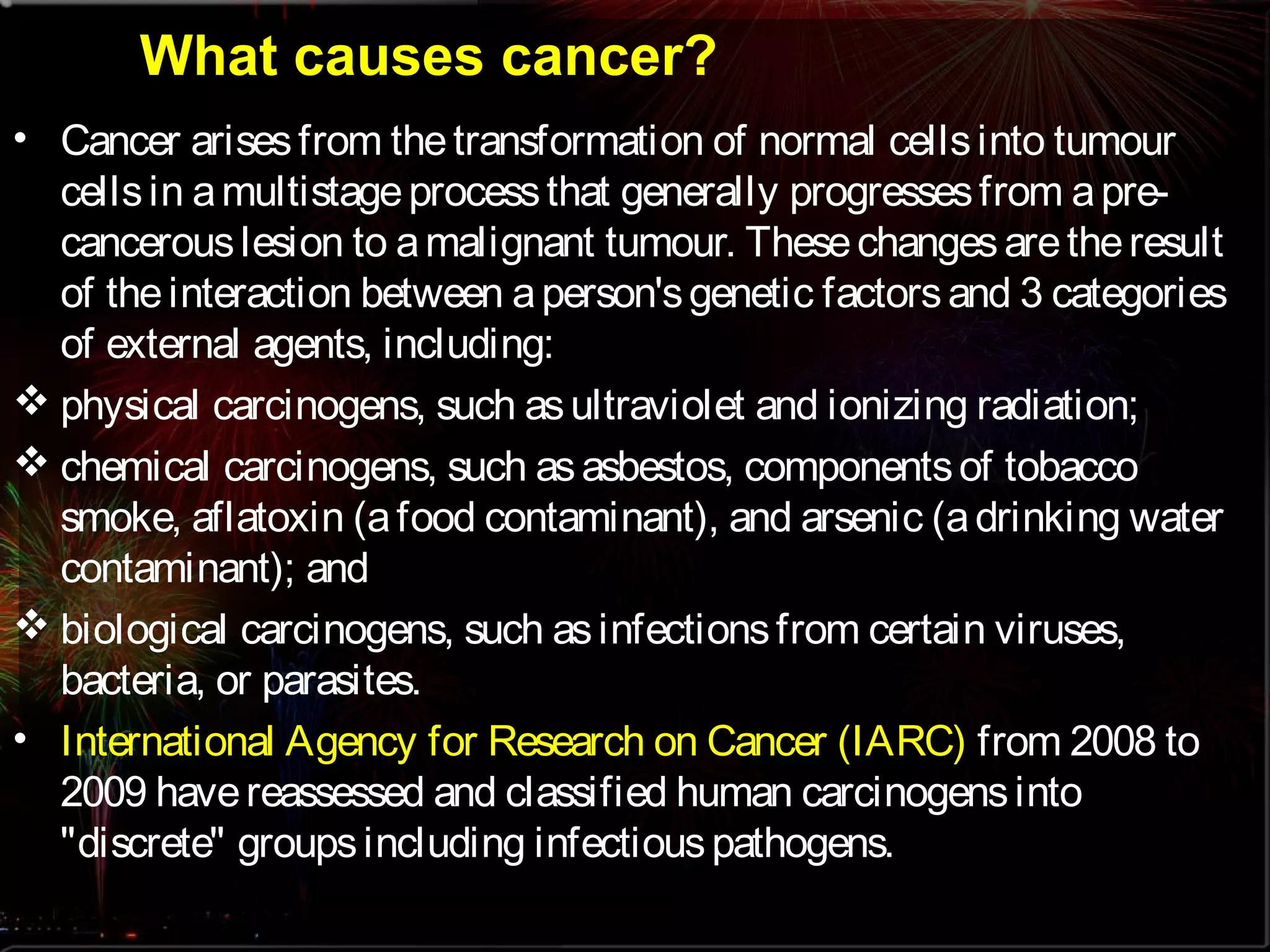 Role of parasites in neoplastic disorders | PPT