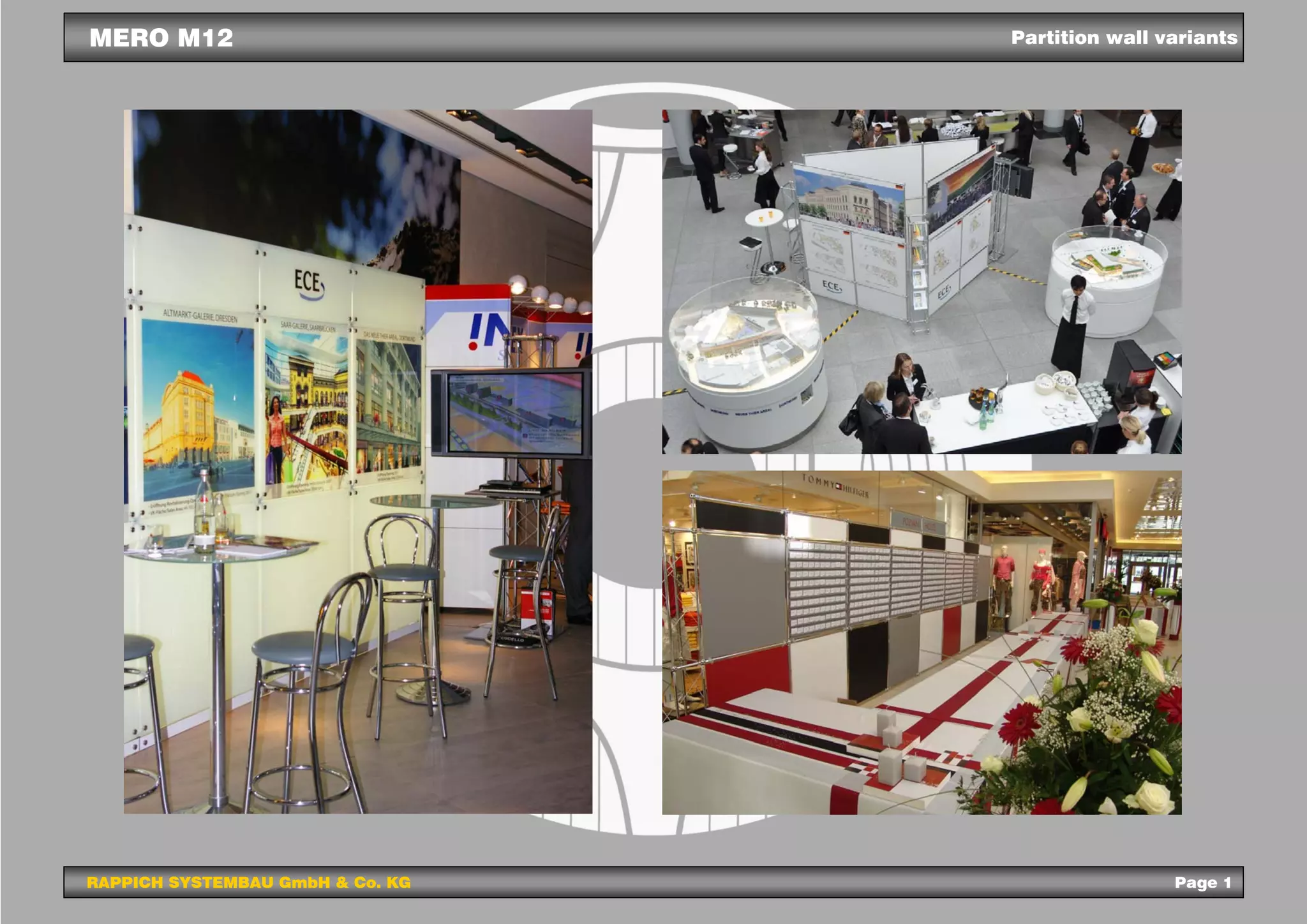 Exhibit System MERO M12 partition walls engl | PDF