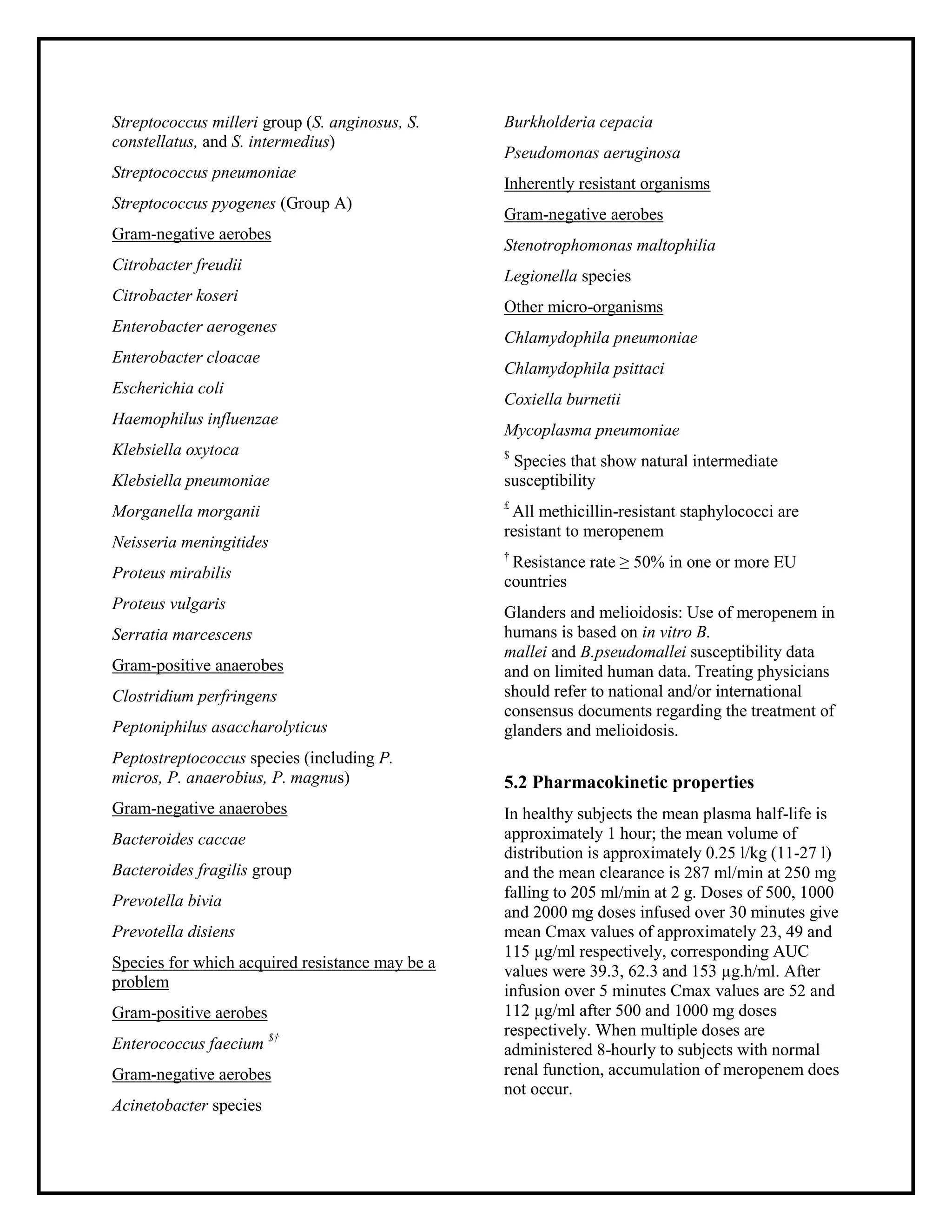 Meropenem 500 mg powder for solution for injection or infusion smpc taj ...