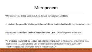 Meropenem in Bacterial Infection in Critically Ill Patients.pptx