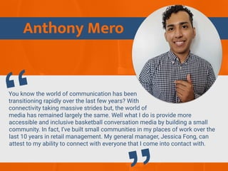 Personal brand exploration - Anthony Mero | PPT