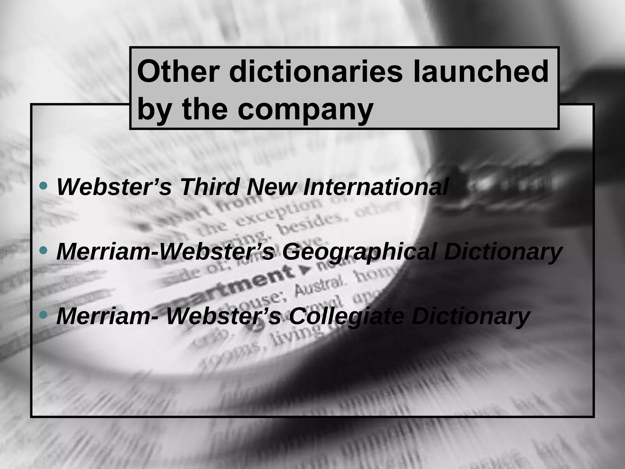 Merriam webster online-ppt (final) | PPT