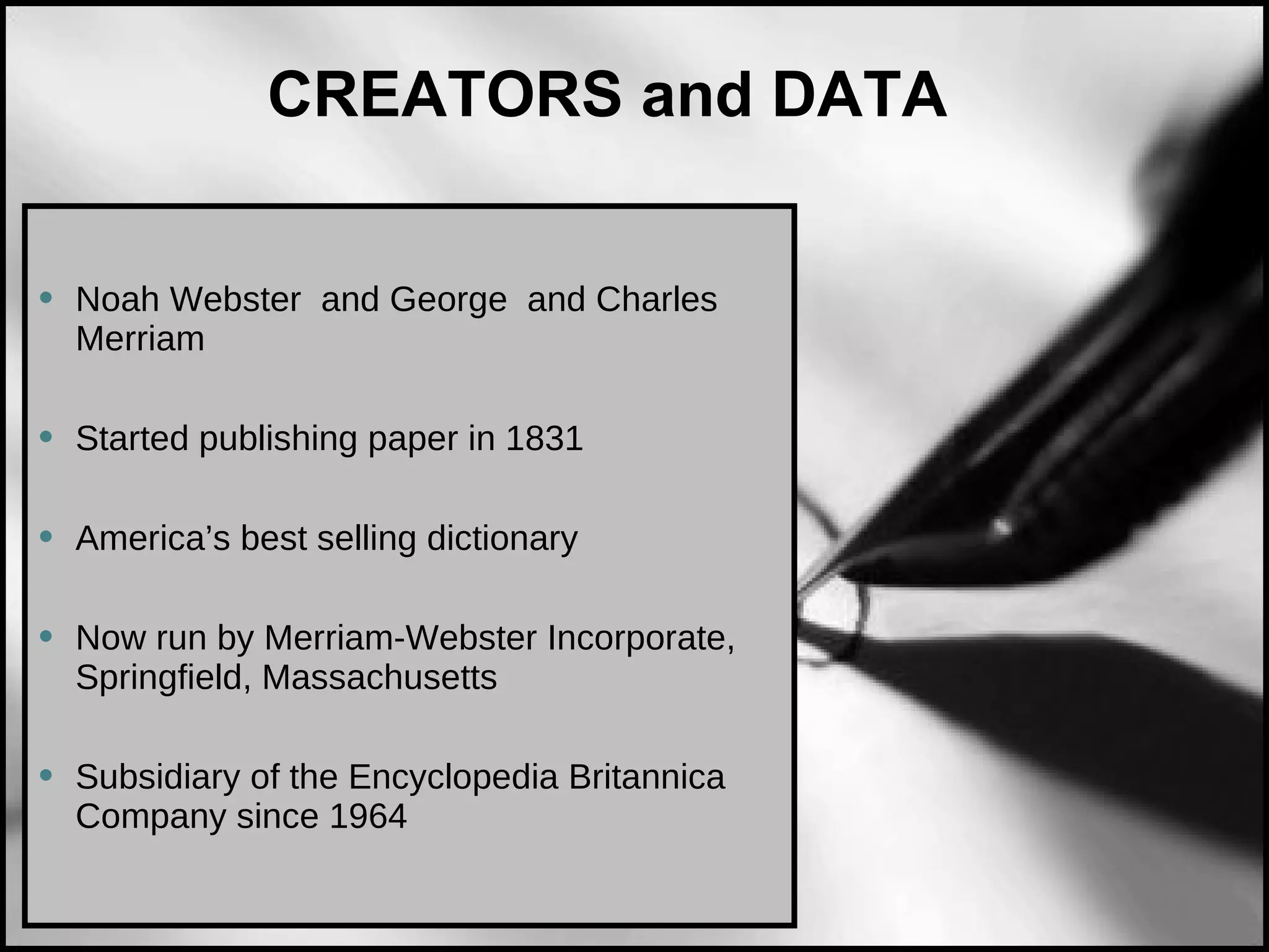 Merriam webster online-ppt (final) | PPT