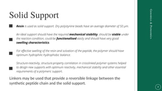Merrifield Synthesis of Peptides | PDF