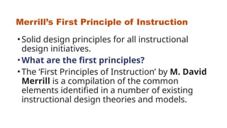 Merrill's first principle of instruction.pptx