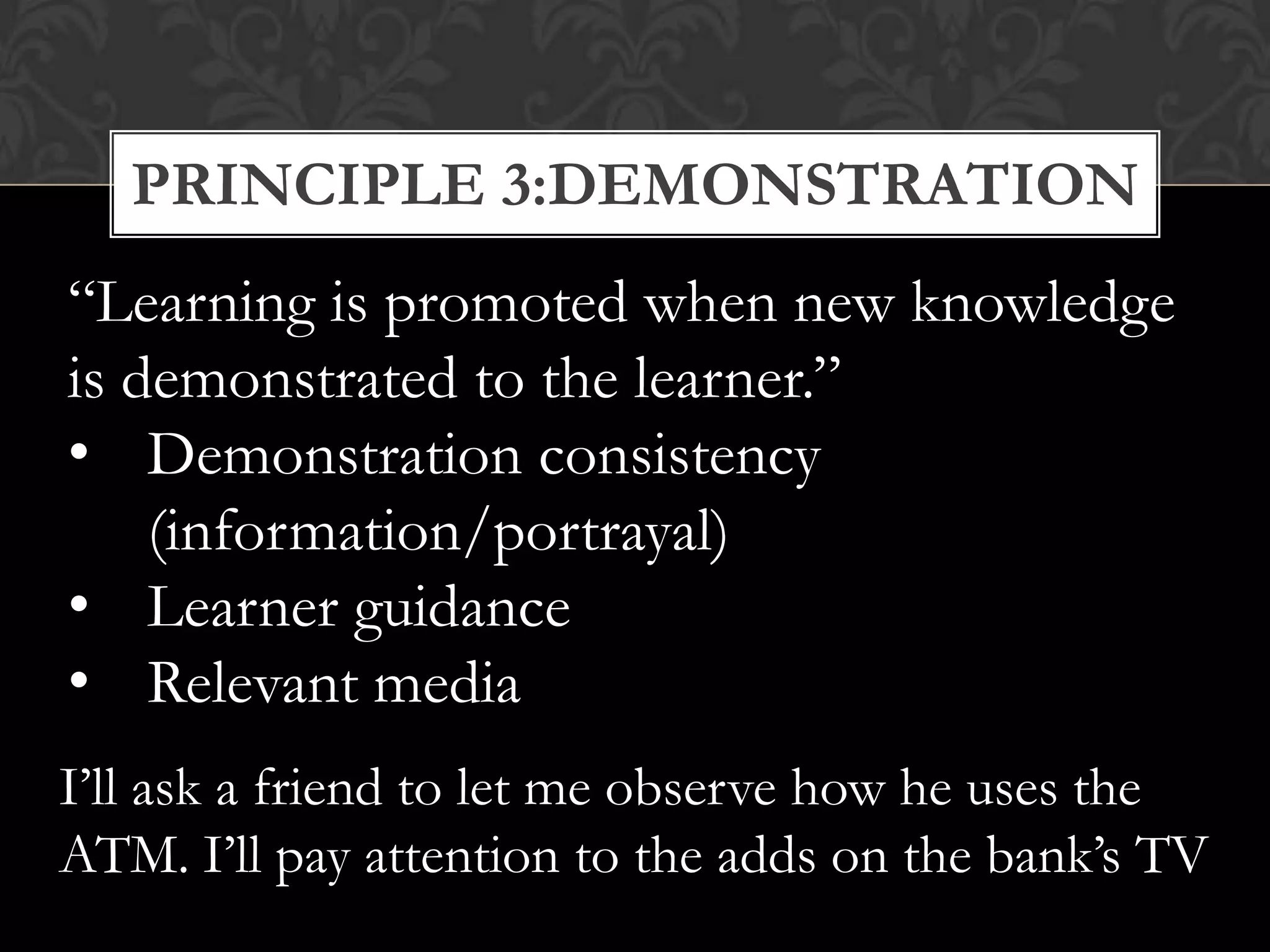Merrill’s first principles of instruction | PPTX