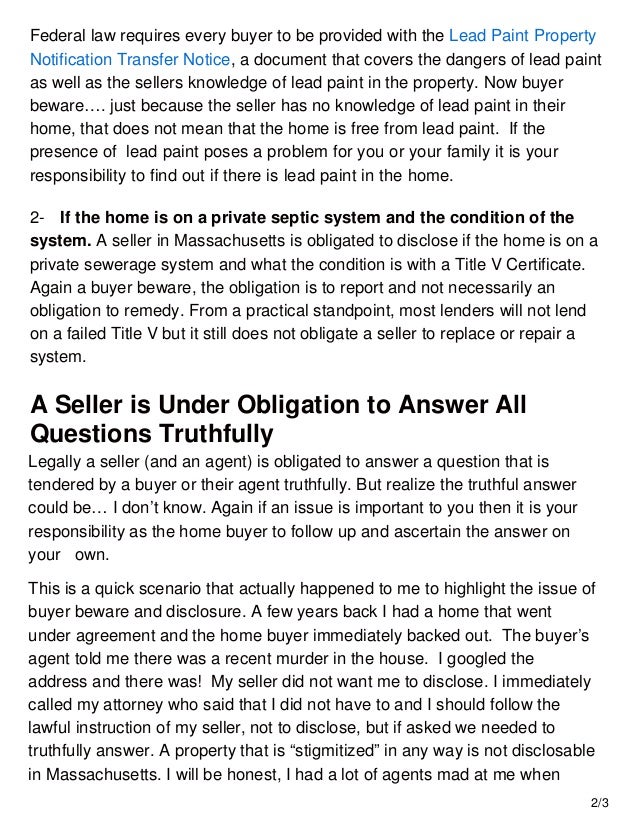 What is Caveat Emptor or Buyer Beware?