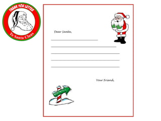 Merry Christmas | Letter to Santa | PPT