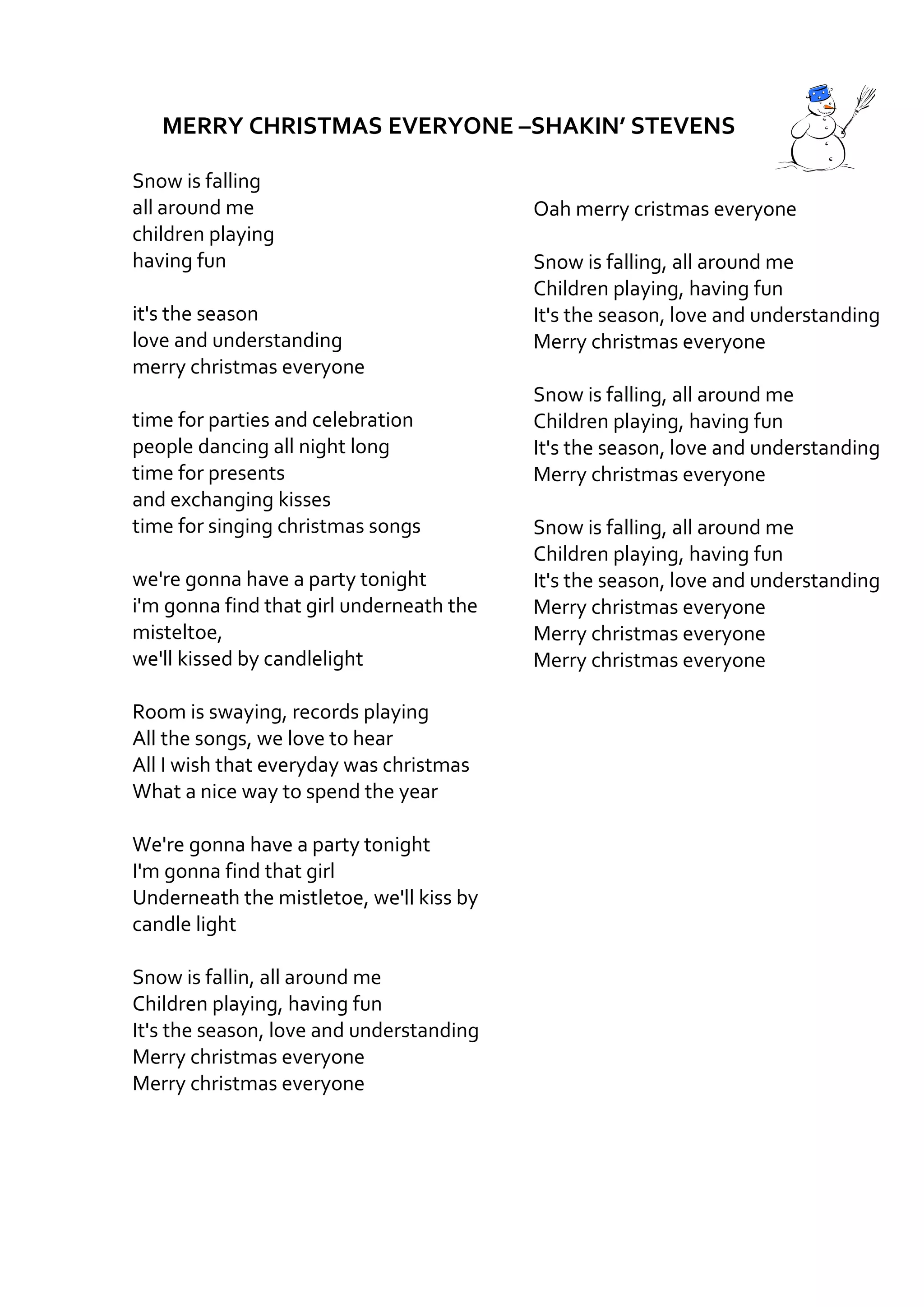 Merry christmas everyone | DOC