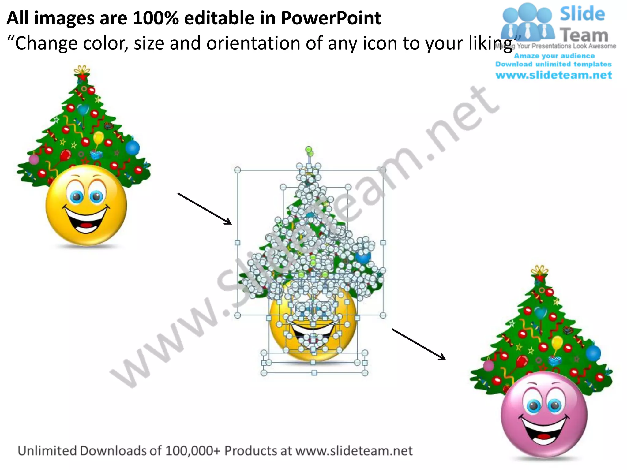 Merry christmas festival powerpoint diagram process flowchart examples ...