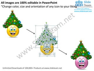 Merry christmas festival powerpoint diagram process flowchart examples ...