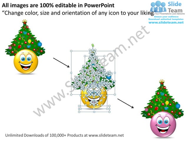 Merry christmas festival powerpoint diagram process flowchart examples ...