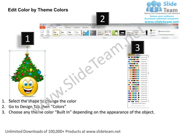 Merry christmas festival powerpoint diagram process flowchart examples ...