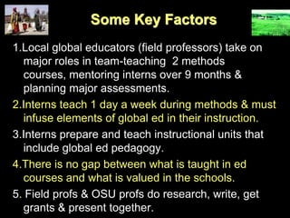 Teacher Education @ Global Perspectives | PPT