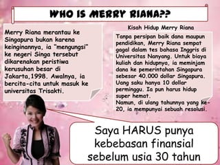 Merry riana(the woman who inspire me) | PPTX