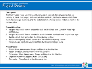 Merrywood Force Main Rehabilitation Project | PPTX | Civil Engineering ...