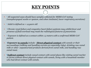 Mers cov guidelines + vt | PPTX