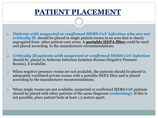 Mers cov guidelines + vt | PPTX