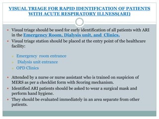 Mers cov guidelines + vt | PPTX