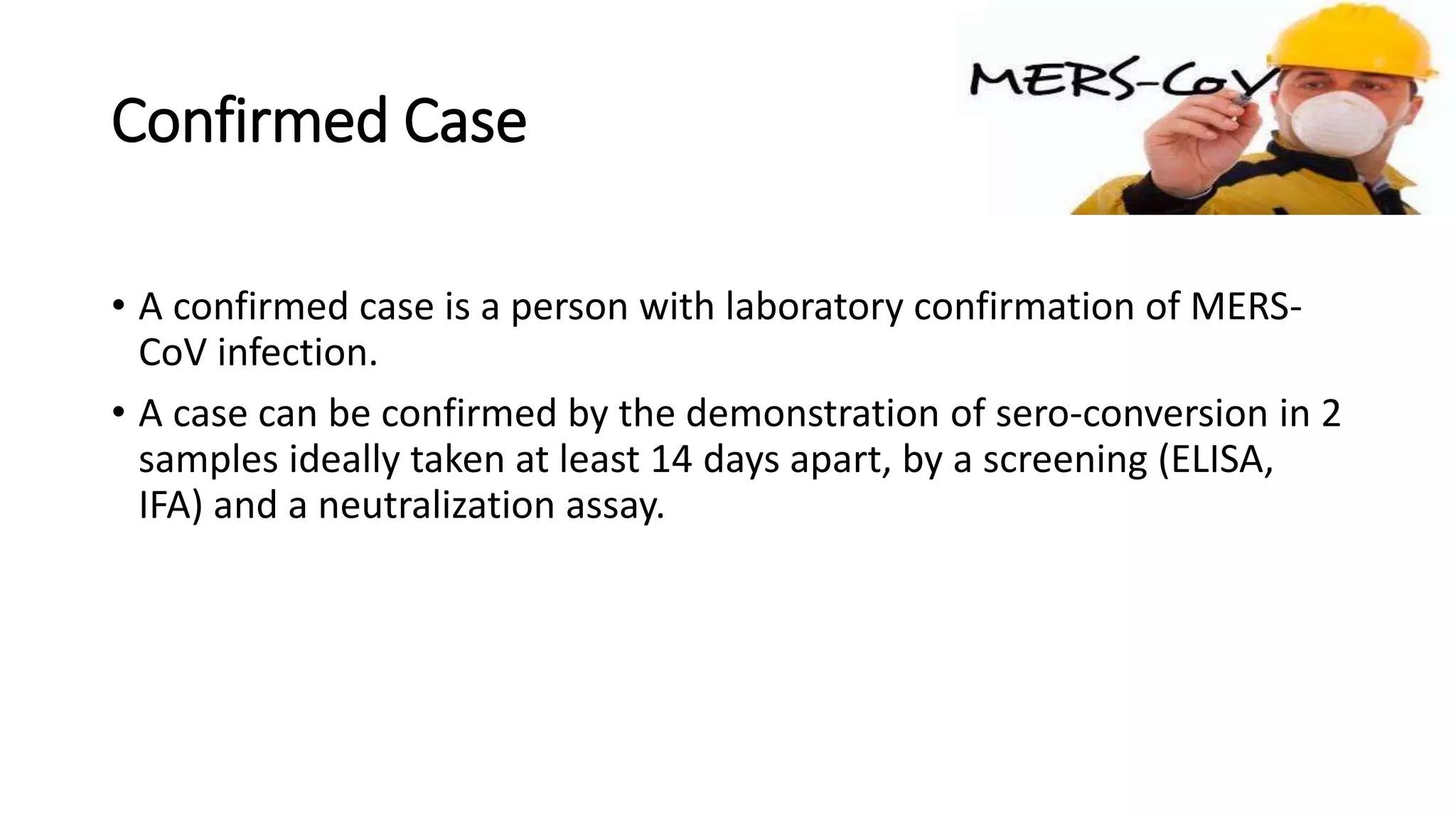 Middle East Respiratory Syndrome: MERS- CoV | PPTX