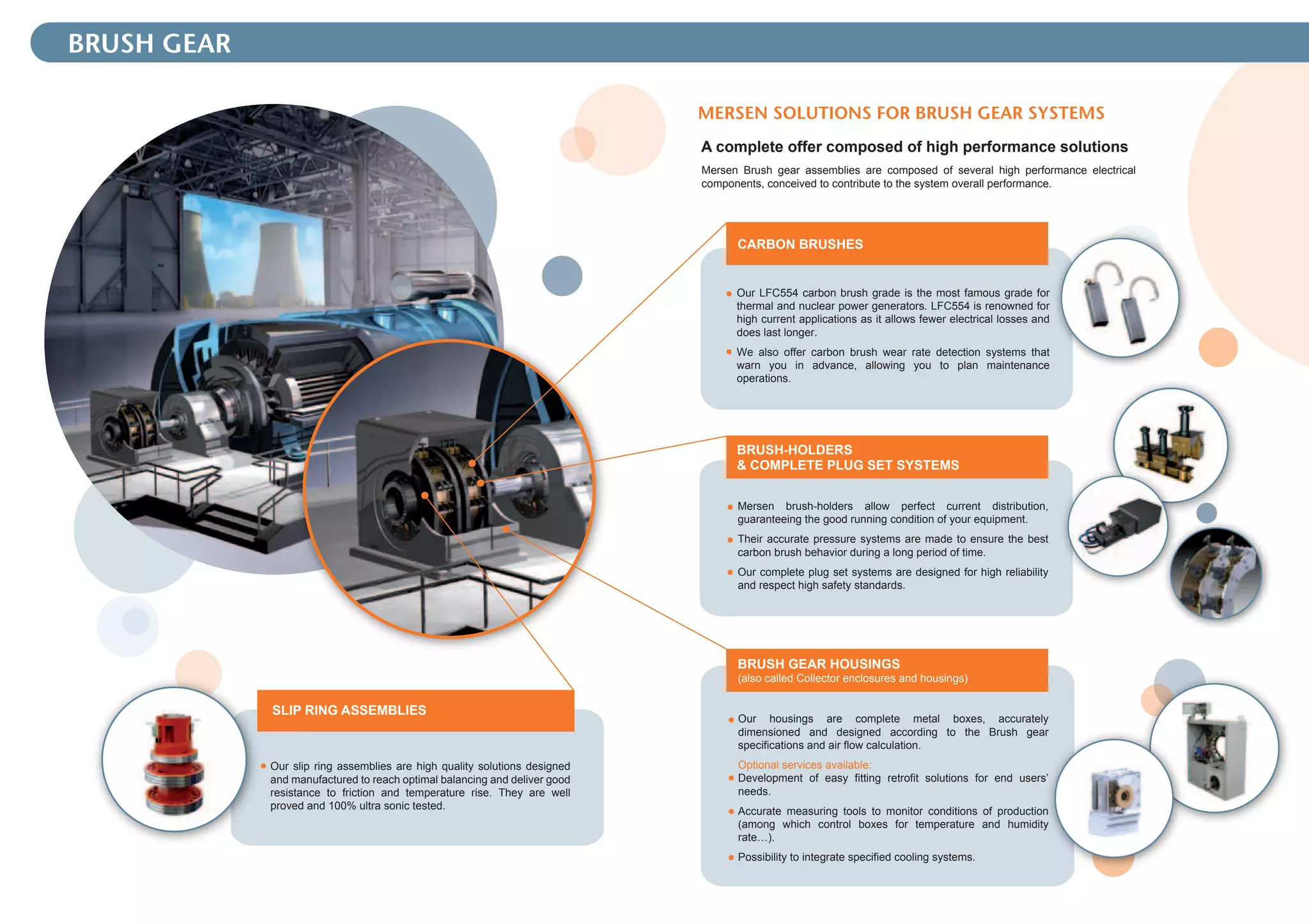 Mersen Brush Gear Systems for Hydro/Nuclear | PDF