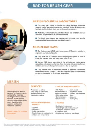 Mersen Brush Gear Systems for Hydro/Nuclear | PDF