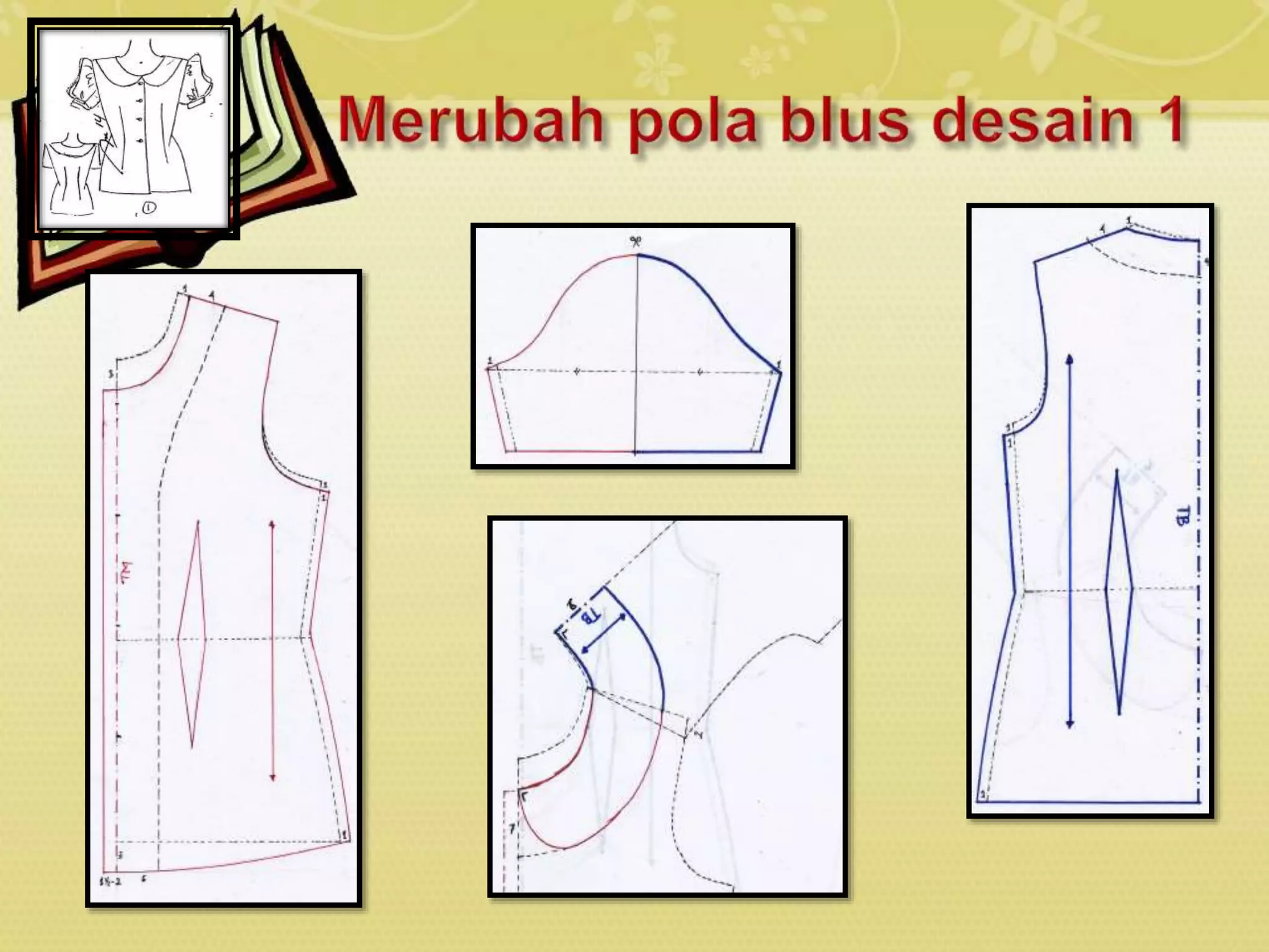 Merubah Pola Blus Sesuai Desain | PPTX