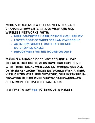 Meru Networks Company Brochure | PDF