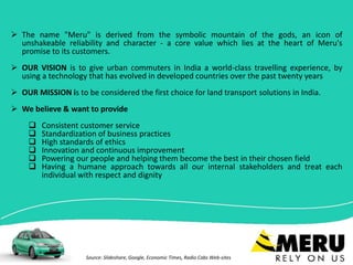 Meru Cabs - Strategic Presentation | PDF
