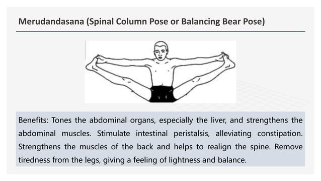 Merudandasana (Spinal Column Pose or Balancing Bear | PPT