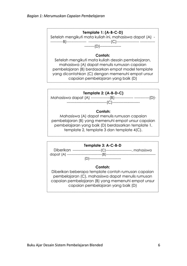 Contoh Merumuskan Capaian Pembelajaran Mata Kuliah | PDF