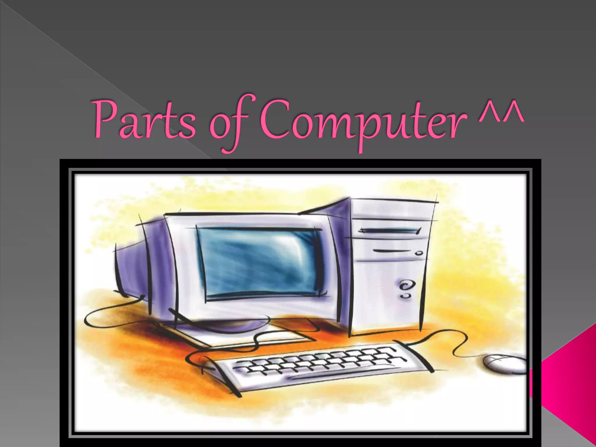 Parts Of A Computer by Meryll Grace D. Samson of I-Fortitude | PPTX
