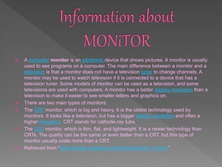 Parts Of A Computer by Meryll Grace D. Samson of I-Fortitude | PPTX ...