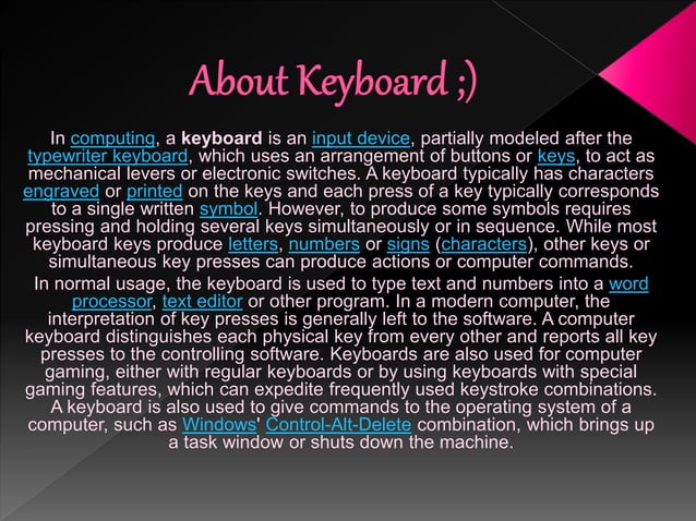 Parts Of A Computer by Meryll Grace D. Samson of I-Fortitude | PPTX ...