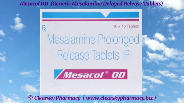 Mesacol OD Prolonged Release Tablets (Generic Mesalamine Delayed ...