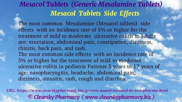 Mesacol Tablets (Generic Mesalamine Tablets) | PPT