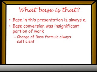 Mescon logarithms | PPTX | Computing | Technology & Computing