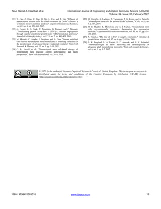 Mesenchymal stem cells and their use in inflammatory bowel illness | PDF