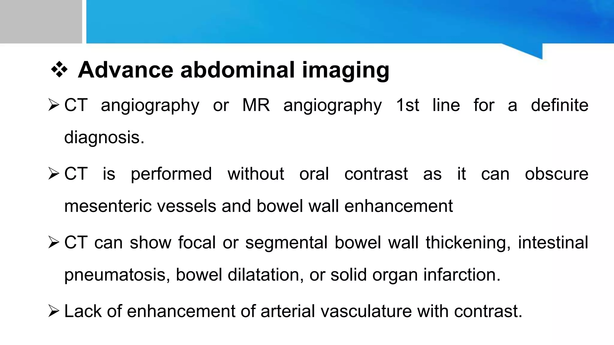 Mesenteric Ischemia | PPTX