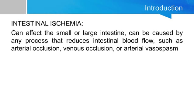 Mesenteric Ischemia | PPT