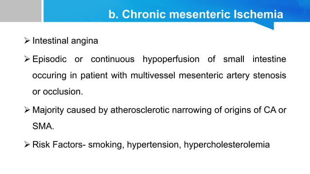 Mesenteric Ischemia | PPT