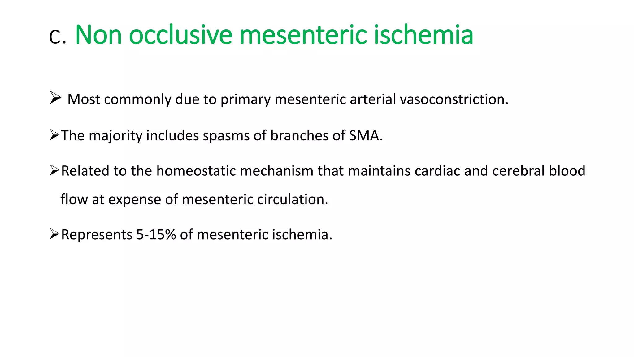 Mesenteric Ischemia | PPTX