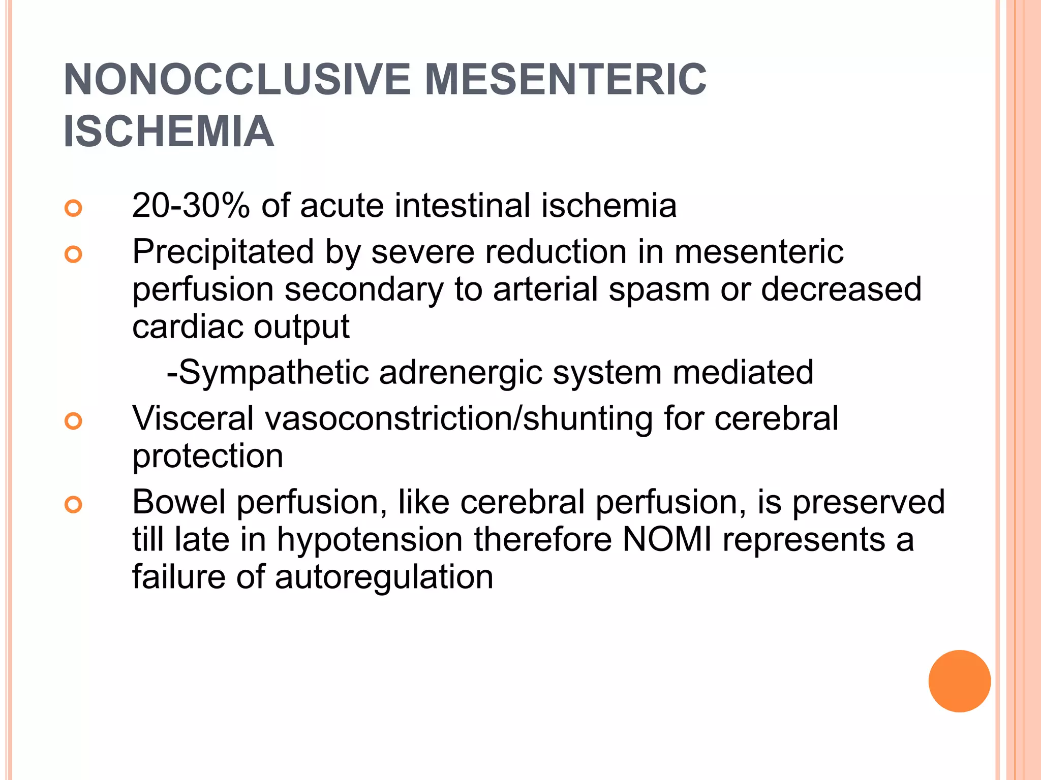 Mesenteric ishemia ankur | PPTX