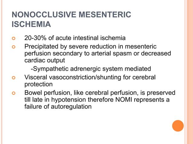 Mesenteric ishemia ankur | PPTX