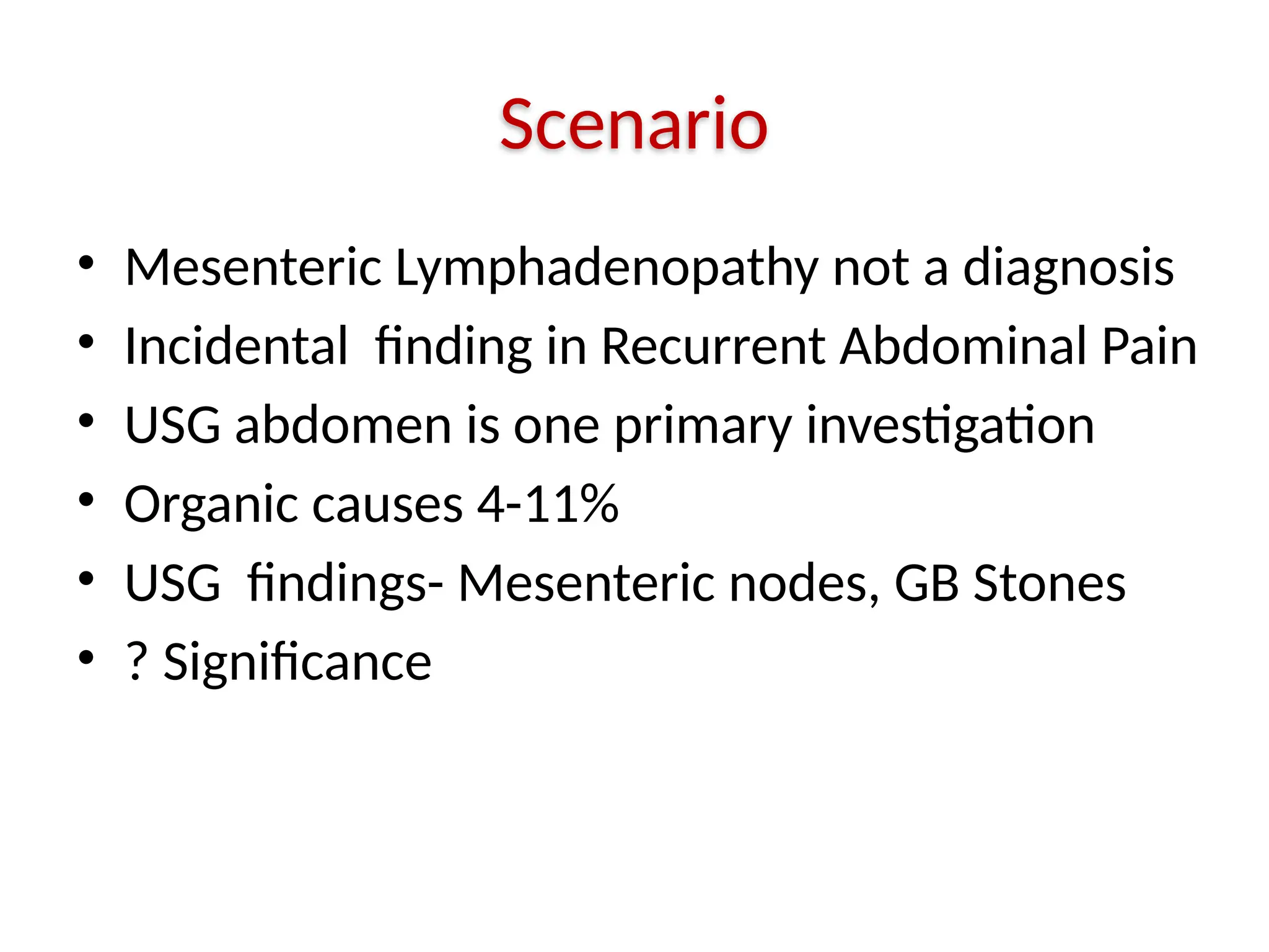 Mesenteric Lymphadenopathy in Children.ppt