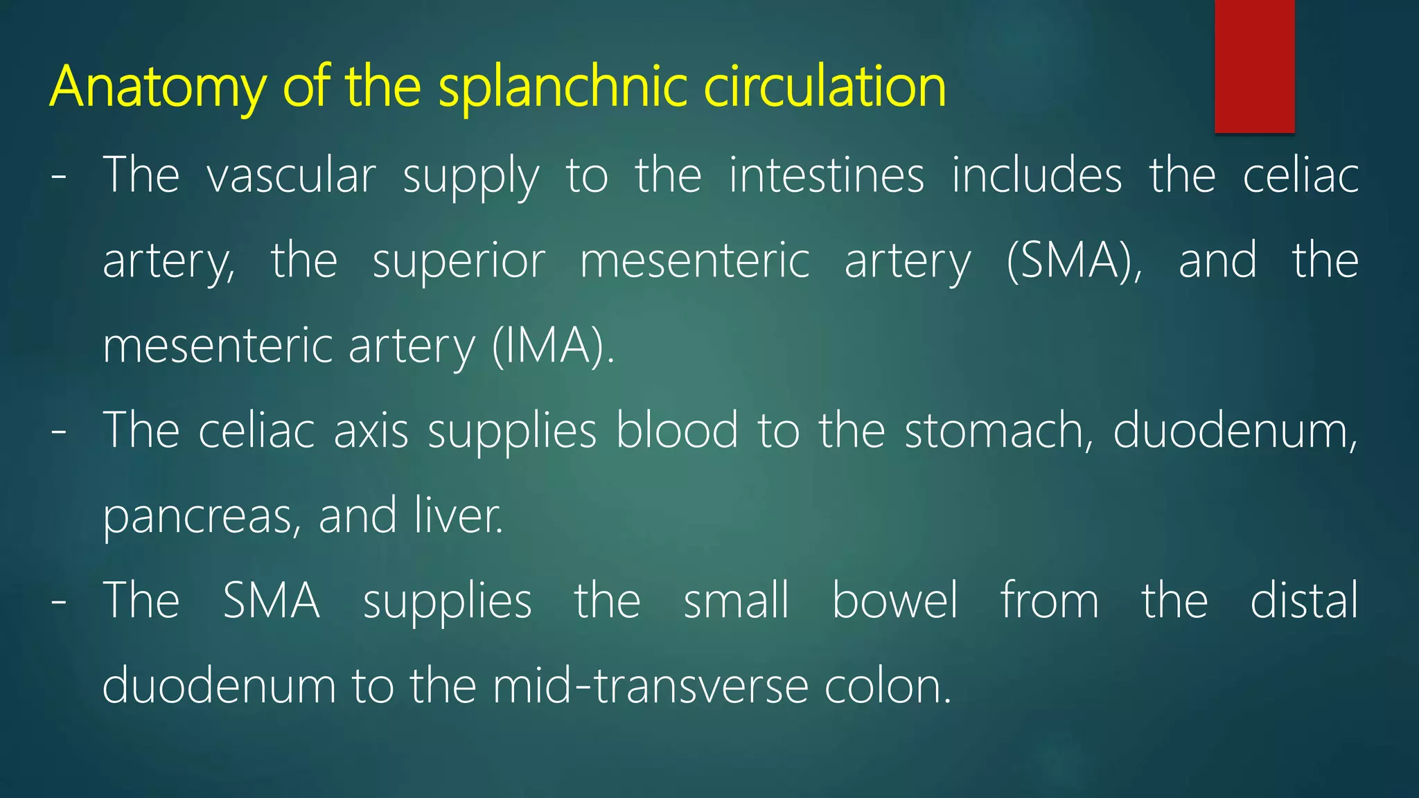 Mesenteric vascular disease | PPTX