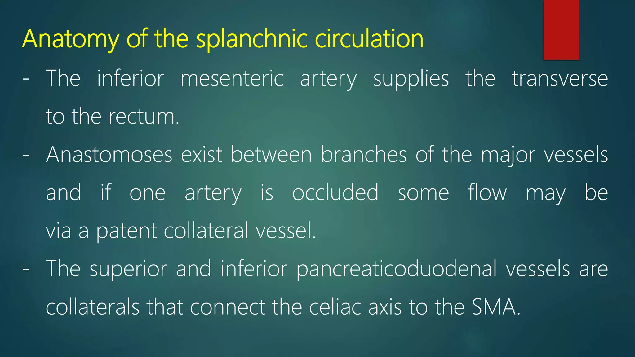 Mesenteric vascular disease | PPTX