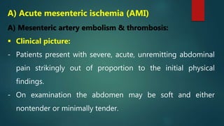 Mesenteric vascular disease | PPTX
