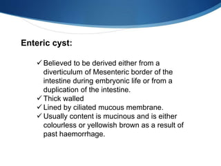 Mesenteric cyst - Journal club | PPTX