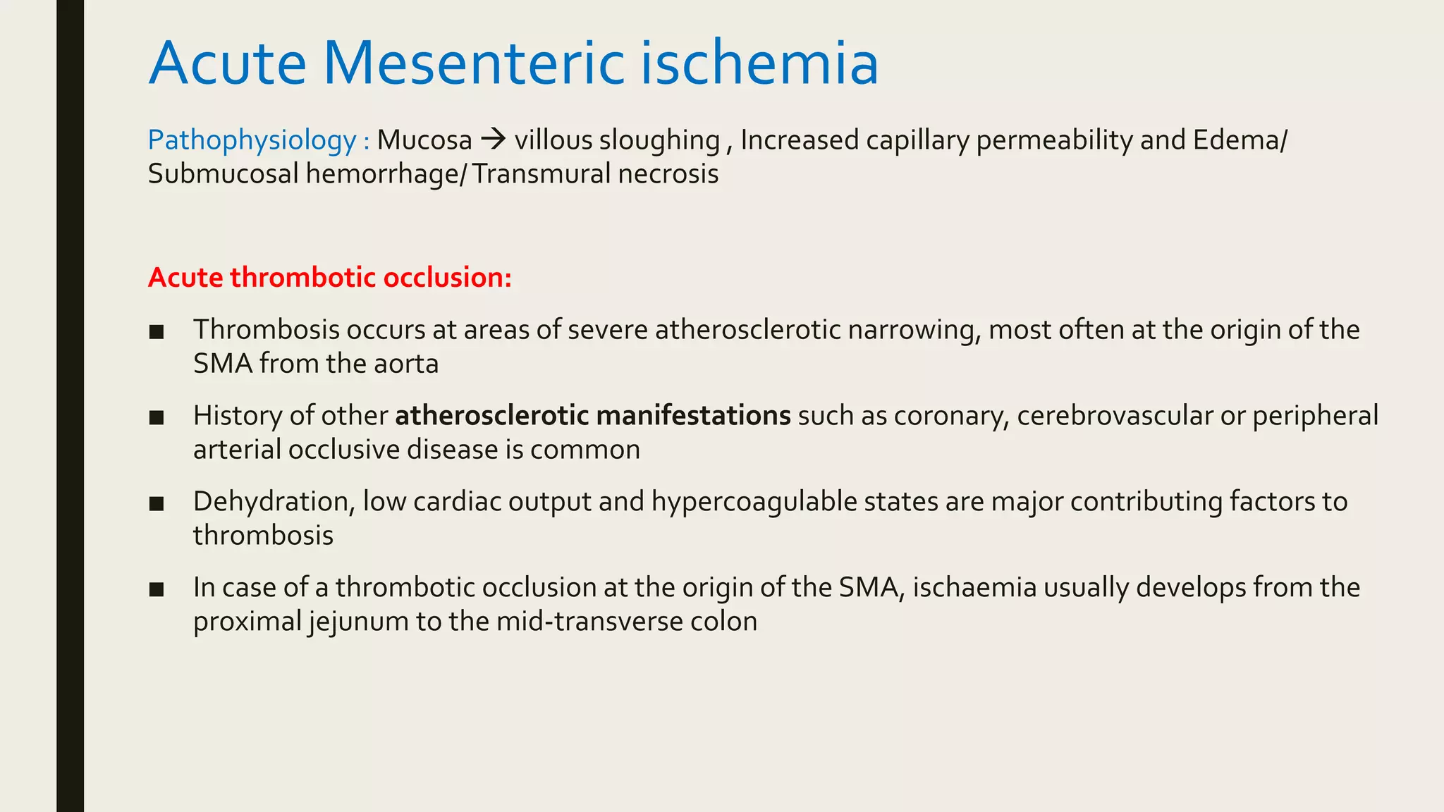 Mesenteric diseases | PPTX
